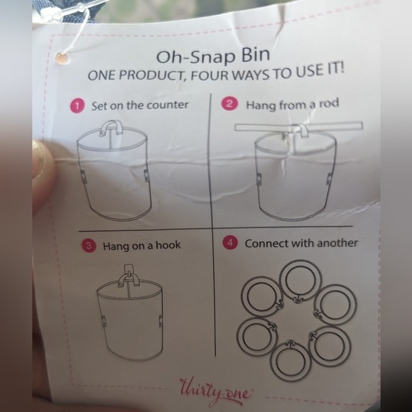 thirty-one | Storage & Organization | Thirtyone Oh Snap Bin Green Blue ...